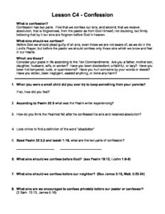 C4 - Confession & Absolution - Tallmadge Lutheran Church, Tallmadge Ohio